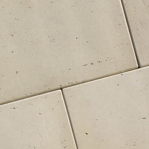 Antique Travertine Paver Ivory 24x24 - Lurvey Landscape Supply