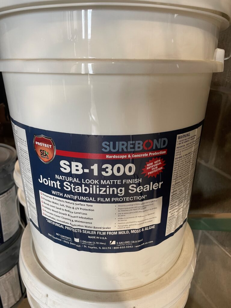 SEK Surebond SB-1300 Joint Stabilizer Sealer 5Gal - Lurvey Landscape Supply